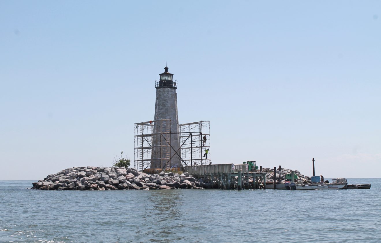 Renovation work underway at New Point Light - Gazette Journal