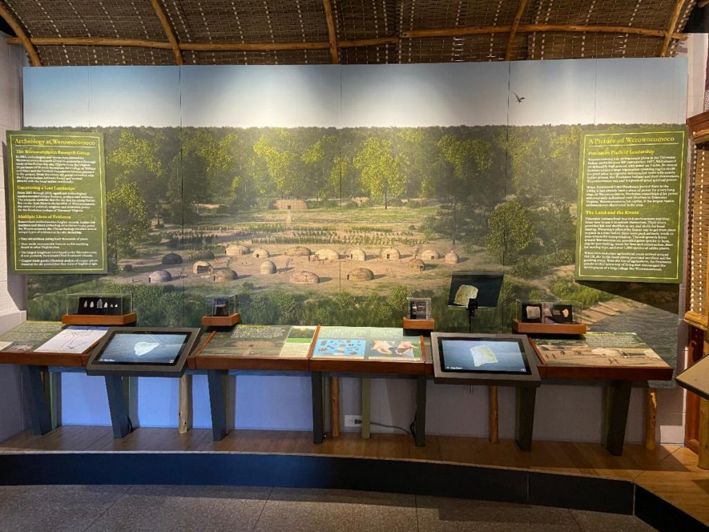 New Werowocomoco exhibit at on display at Gloucester Visitor Center ...
