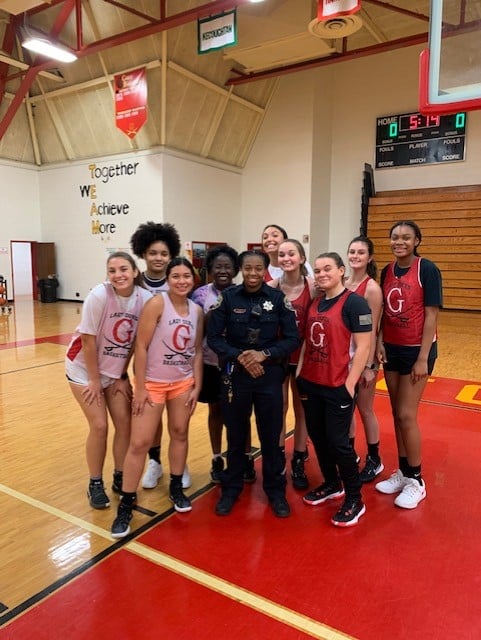 Officer Nettles mentors students both in school and on the basketball ...