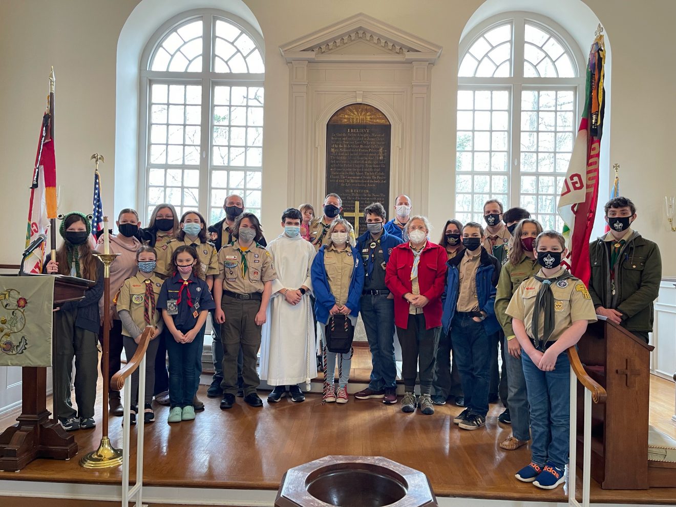 Ware Church observes Scout Sunday with its three sponsored troops ...