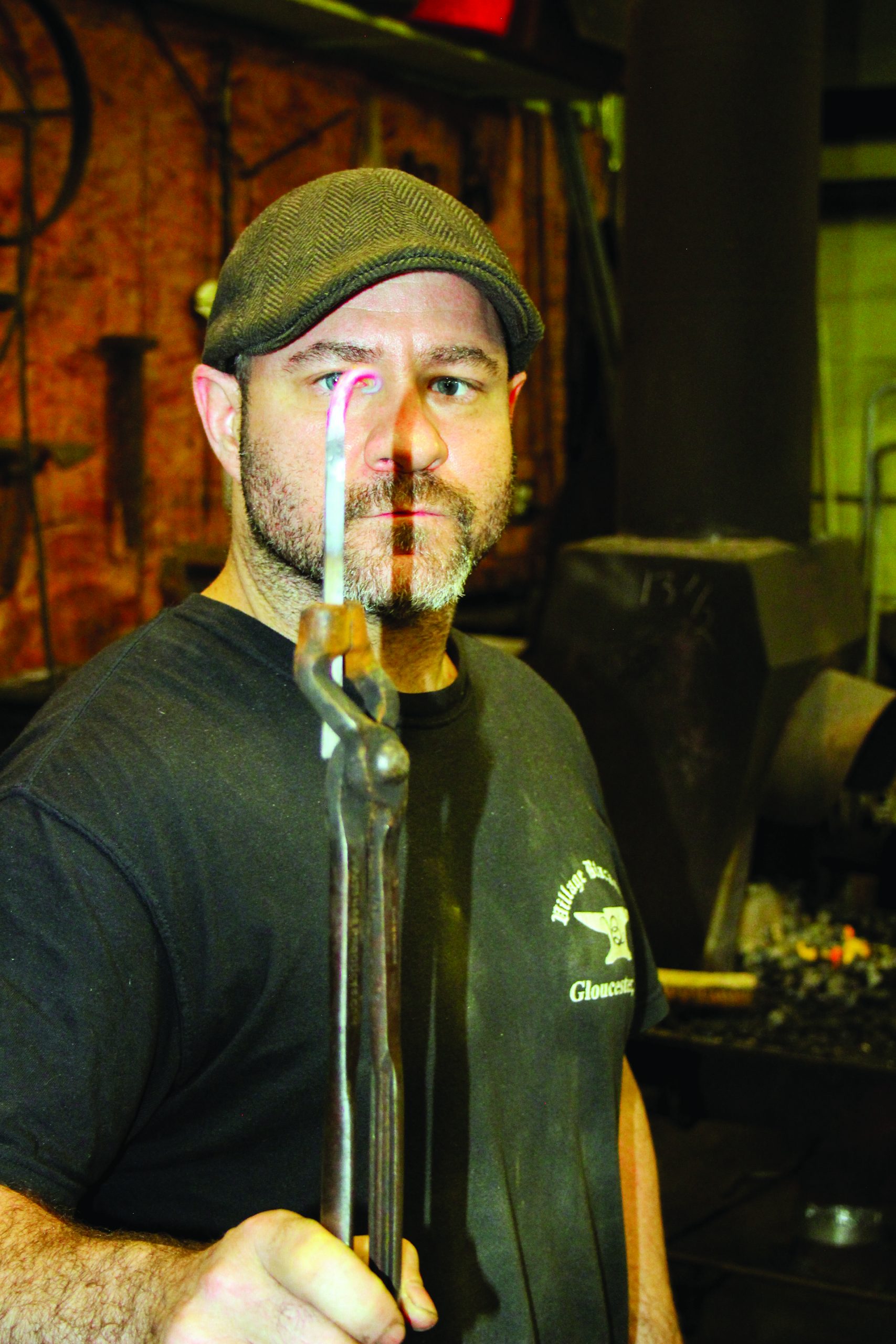 Village Blacksmith shares his experience with students - Gazette Journal