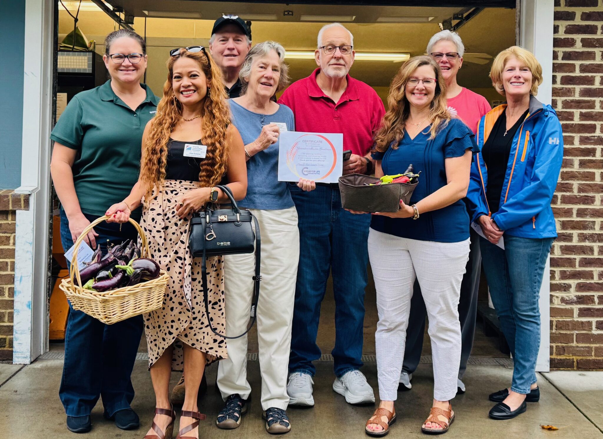 Bread for Life thanks Gloucester Master Gardeners for donation of ...